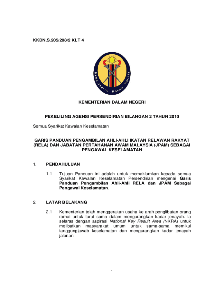 Fillable Online PANDUAN RELA DAN JPAM Fax Email Print - pdfFiller