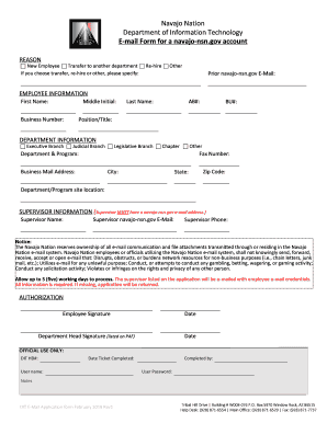 Fillable Online Request for an Email Account. DIT EMail Request Form ...