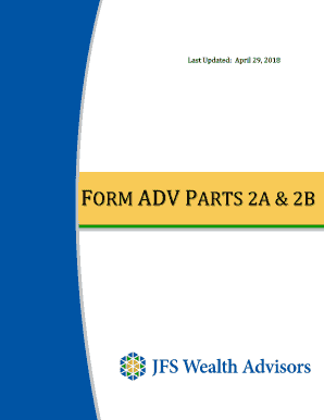 Fillable Online form adv parts 2a & 2b - JFS Wealth Advisors Fax Email ...