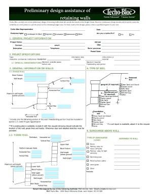 Fillable Online Retaining Wall Calculator and Price Estimator - Find ...