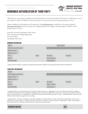 Fillable Online borrower authorization of third party Fax Email Print ...