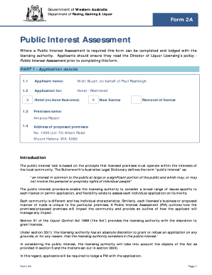 Fillable Online 2. PIA Form 2a2017.10.17.docx Fax Email Print - pdfFiller