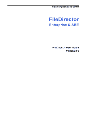 Fillable Online FileDirector Windows Client. WinClient User Guide Fax ...