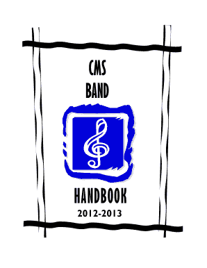Fillable Online cms band handbook - Teachers Fax Email Print - pdfFiller