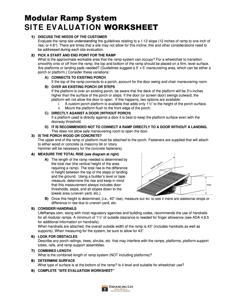 Fillable Online Modular Ramp System Fax Email Print - pdfFiller