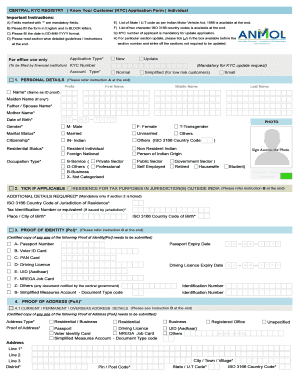 Fillable Online Voter ID Card C- PAN Card D - Anmol Share Broking Fax Email Print - pdfFiller