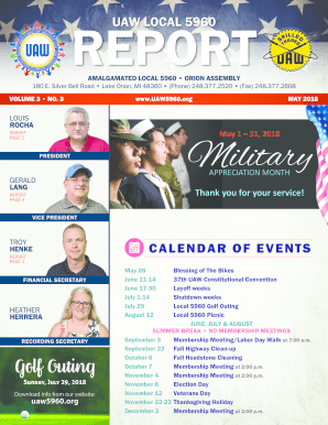 Uaw Local 5960 - Fill Online, Printable, Fillable, Blank | pdfFiller