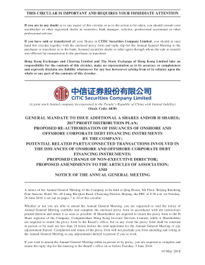 Fillable Online this circular is important and requires your immediate ...