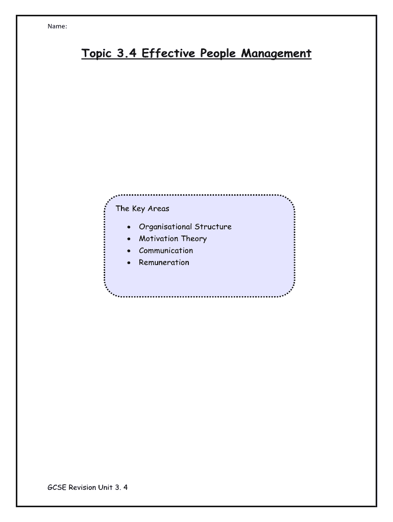 Fillable Online kesacademy co People Management: Delayering (GCSE ...