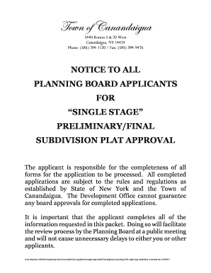 Fillable Online SUBDIVISION PLAT APPROVAL Fax Email Print - pdfFiller