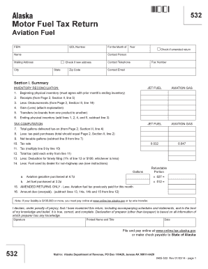 Fillable Online tax alaska Motor Fuel Tax Return Fax Email Print ...