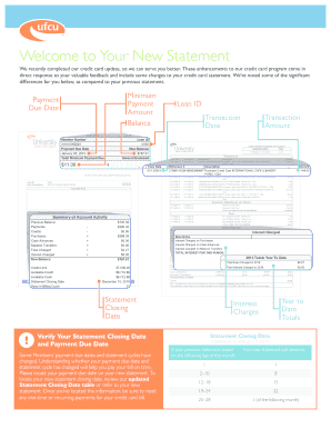 Fillable Online Welcome to Your New Statement - ufcu.org Fax Email ...