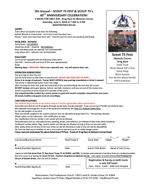 Fillable Online Scout Day at the Races - Flint River Council Fax Email ...