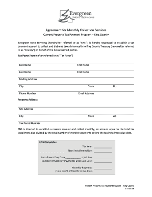 Fillable Online King County Property Tax Payment - Current Fax Email ...
