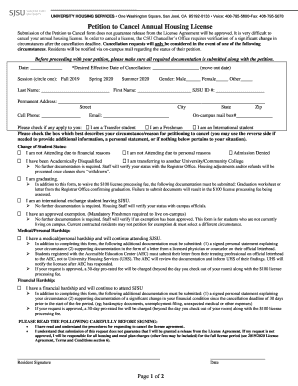 Fillable Online Submission of the Petition to Cancel form does not ...