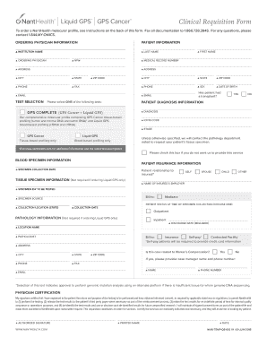 Fillable Online Clinical Requisition Form Fax Email Print - pdfFiller