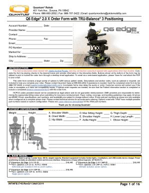 Fillable Online q6 edge order form - Order Forms :: Resources and ...