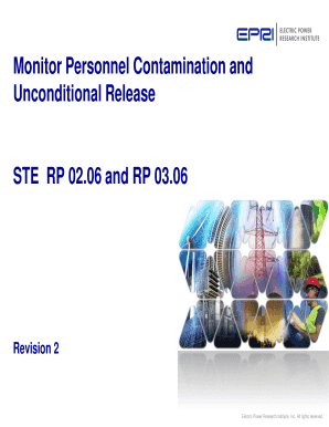 Fillable Online Personnel Contamination Monitoring RP 03.06. Version 1. ...