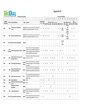 Fillable Online www2 illinois Appendix B Forms To Process List v1.3 Fax ...