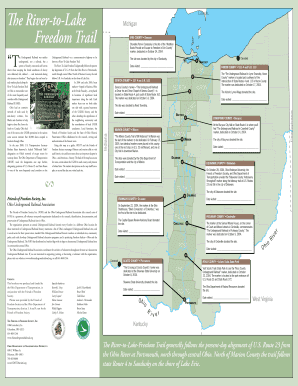Fillable Online The River-to-Lake Freedom Trail Brochure Fax Email ...