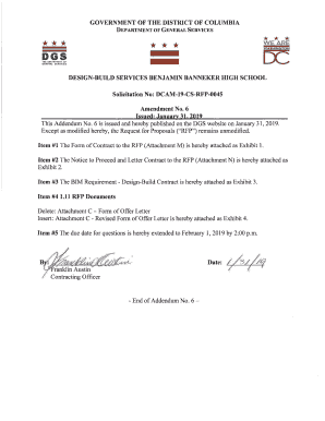 Fillable Online dgs dc DEPARTMENT OF GENERAL SERVICES *** * * * * WEARE ...