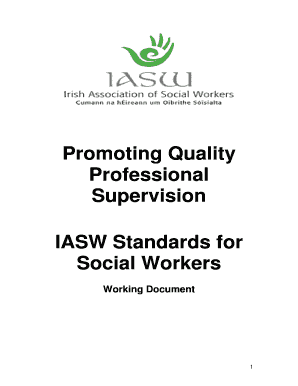 Fillable Online IASW Supervision Standards Fax Email Print - pdfFiller