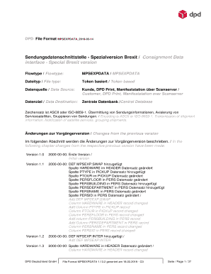 Fillable Online DPD File Format MPSEXPDATA2019-03-14 Fax Email Print ...