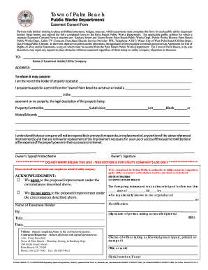Fillable Online Easement Consent Form Fax Email Print - pdfFiller