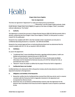 Fillable Online This Data Use Agreement (Agreement) is made and entered ...