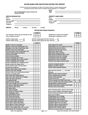 Fillable Online MLFD NFPA25 TEST FORM.xlsx Fax Email Print - pdfFiller