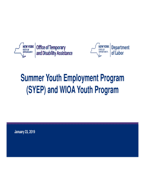 Fillable Online WIOA YOUTH REQUIREMENTS - Directive Template ... - EDD ...