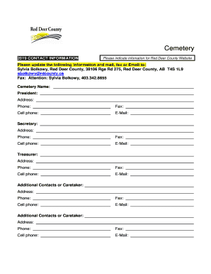 Fillable Online Community Facility Contact Info.Form - For PFD Fax ...