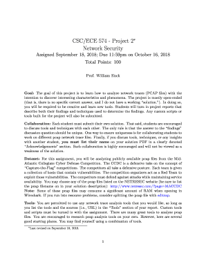 Fillable Online CSC/ECE 574 - Project 2 Fax Email Print - pdfFiller