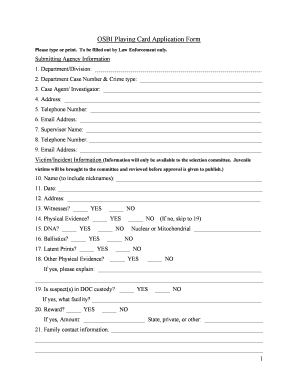 Fillable Online OSBI Playing Card Application Form Fax Email Print - pdfFiller