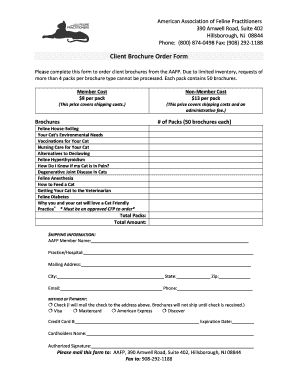 Fillable Online Brochure-Order-Form-2019.docx Fax Email Print - pdfFiller