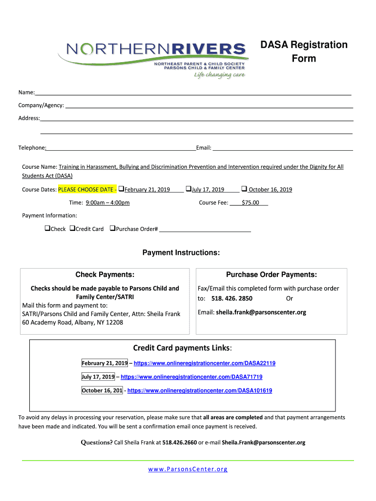 Fillable Online Dignity for All Students Act (DASA) - p-12 - New York ...