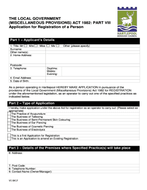 Fillable Online THE LOCAL GOVERNMENT (MISCELLANEOUS Fax Email Print ...