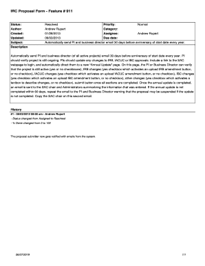 Fillable Online bmi cchmc IRC Proposal Form - #Feature 911 - Cincinnati ...