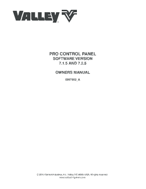 Fillable Online PRO CONTROL PANEL Fax Email Print - pdfFiller