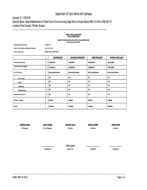 Fillable Online DPWH-INFR-35A.doc Fax Email Print - pdfFiller
