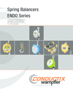 Fillable Online Endo Series Tool Balancer Catalog - Ergonomic Partners ...