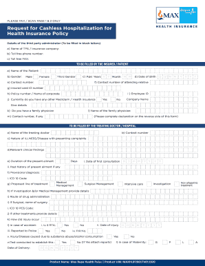 Niva Bupa Preauth Form - Fill Online, Printable, Fillable, Blank ...