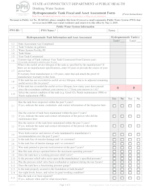 Fillable Online Hydropneumatic Tank Fiscal and Asset Assessment Form ...