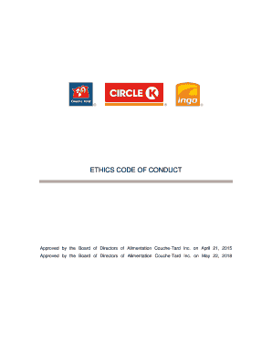 Fillable Online ETHICS CODE OF CONDUCT Fax Email Print - pdfFiller