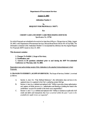 Fillable Online (RFP) For CREDIT CARD AND Fax Email Print - pdfFiller