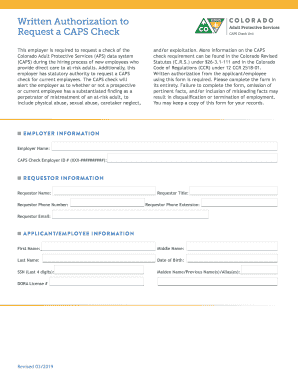 Fillable Online Request a CAPS Check Fax Email Print - pdfFiller