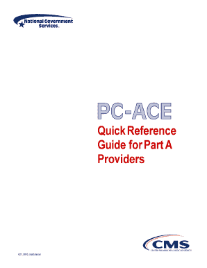 Fillable Online PC-ACE Quick Reference Guide for Part A Providers. PC ...