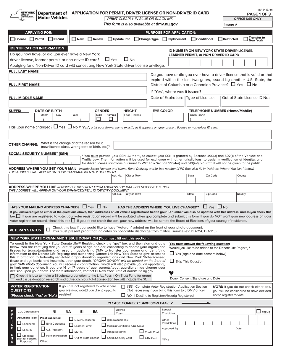 Dmv Printable Forms