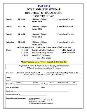 Fillable Online 1 hour lunch break Fax Email Print - pdfFiller