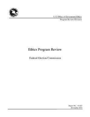 Fillable Online Ethics Program Review - Office of Government Ethics Fax ...